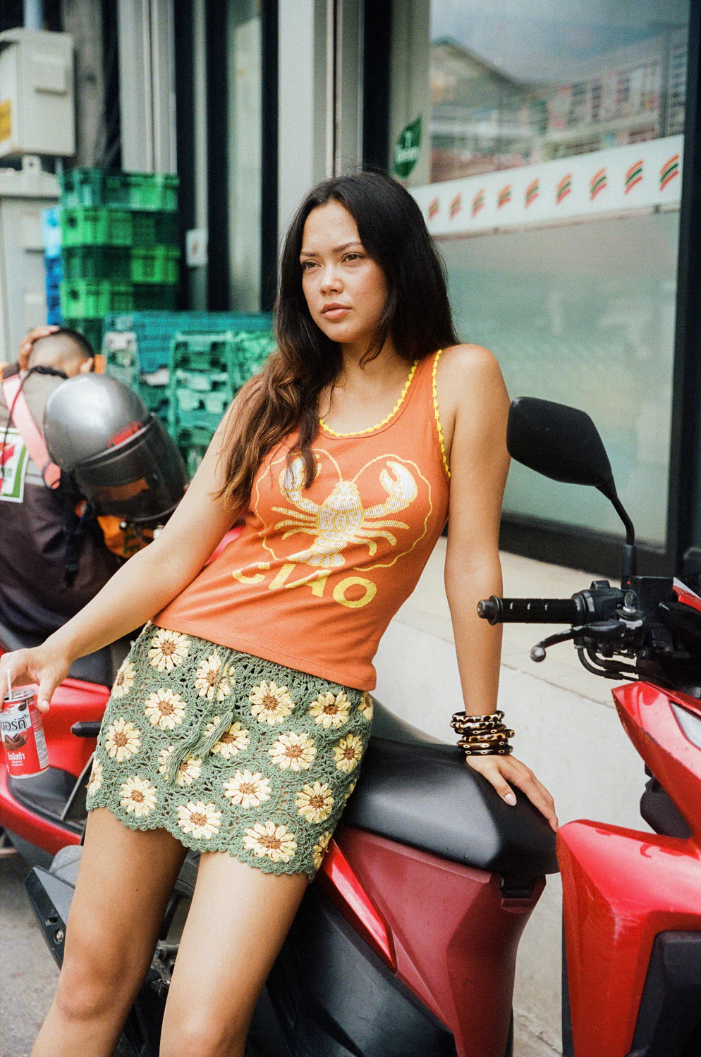 Milos Lobster Rex Tank - Orange Rust – cloth.IN BRICK